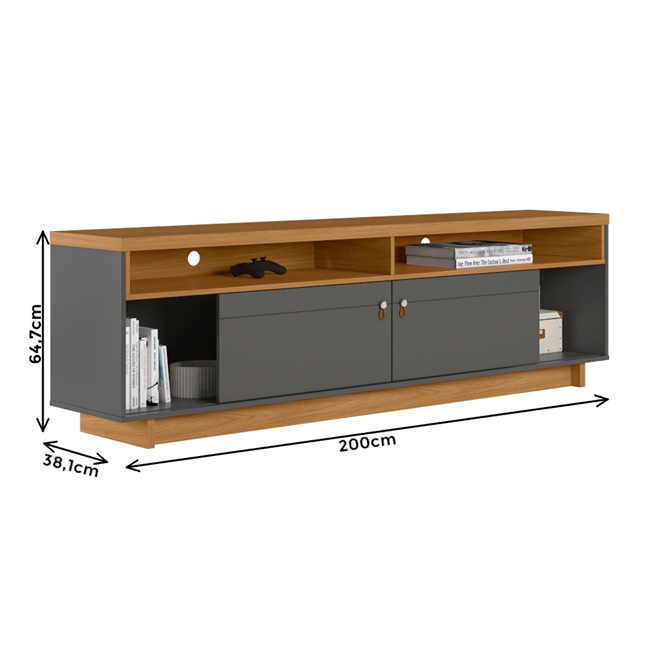 Rack para TV até 75 Polegadas 2m Linea Brasil Araçatub | Schumann