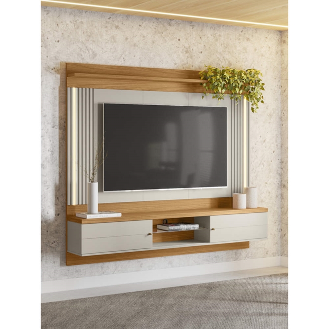 Painel para TV até 70 Polegadas 2m com LED Linea Brasi | Schumann