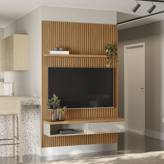 Painel para TV até 75 Polegadas 1,41m Linea Brasil Rip | Schumann