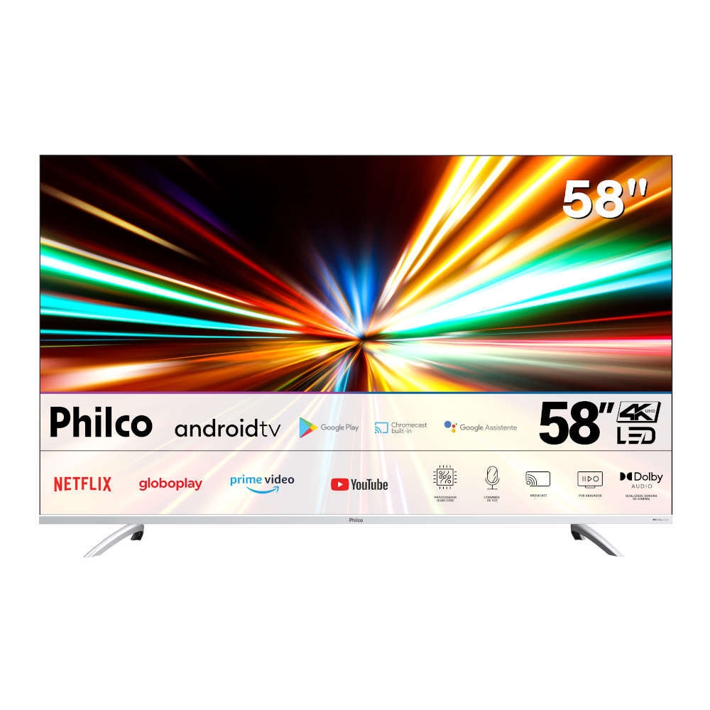 Smart TV 4K 58’’ Philco LED PTV58GAGSKSBL HDR | Schumann