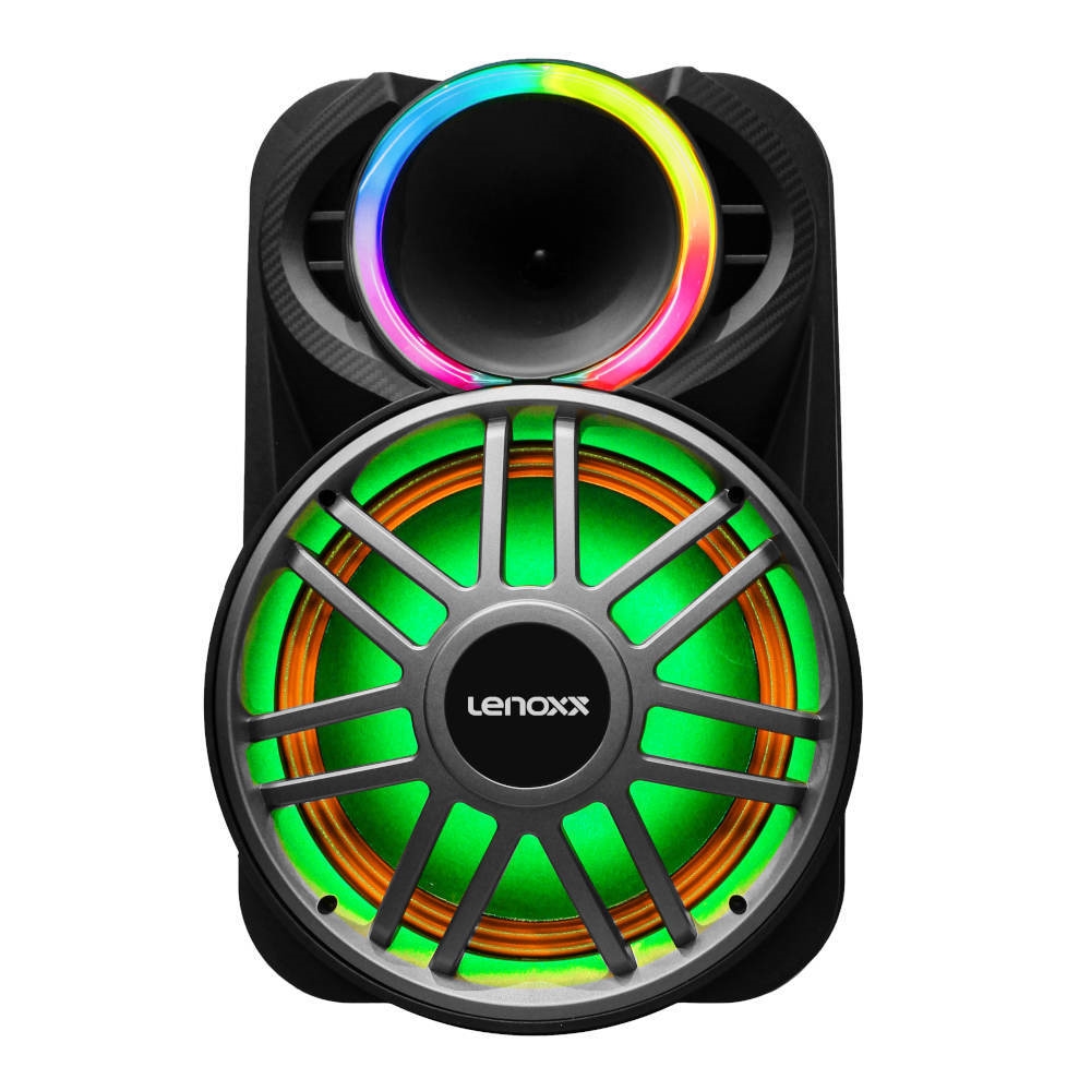 Caixa de Som Amplificada Lenox LCA12 c/LED 600W RMS Pr Multisom