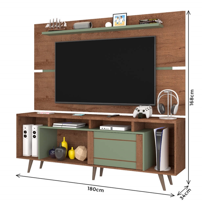 Rack com Painel para TV até 65 polegadas Atualle Roma | Schumann