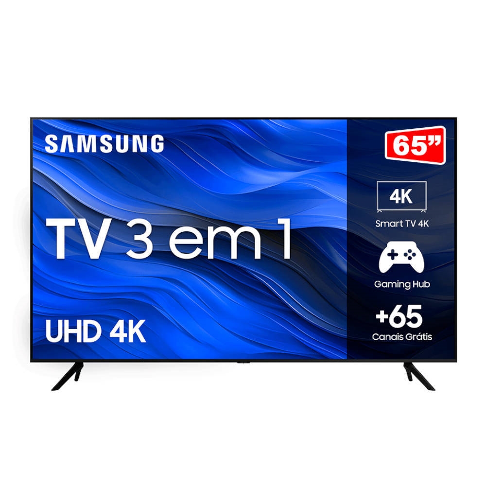 Smart TV 4K 65’’ Samsung LED UHD 65CU7700 2023 Bluetoo | Schumann