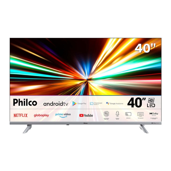 Smart TV 40” Philco LED Android TV PTV40E3AAGSSBLF | Schumann