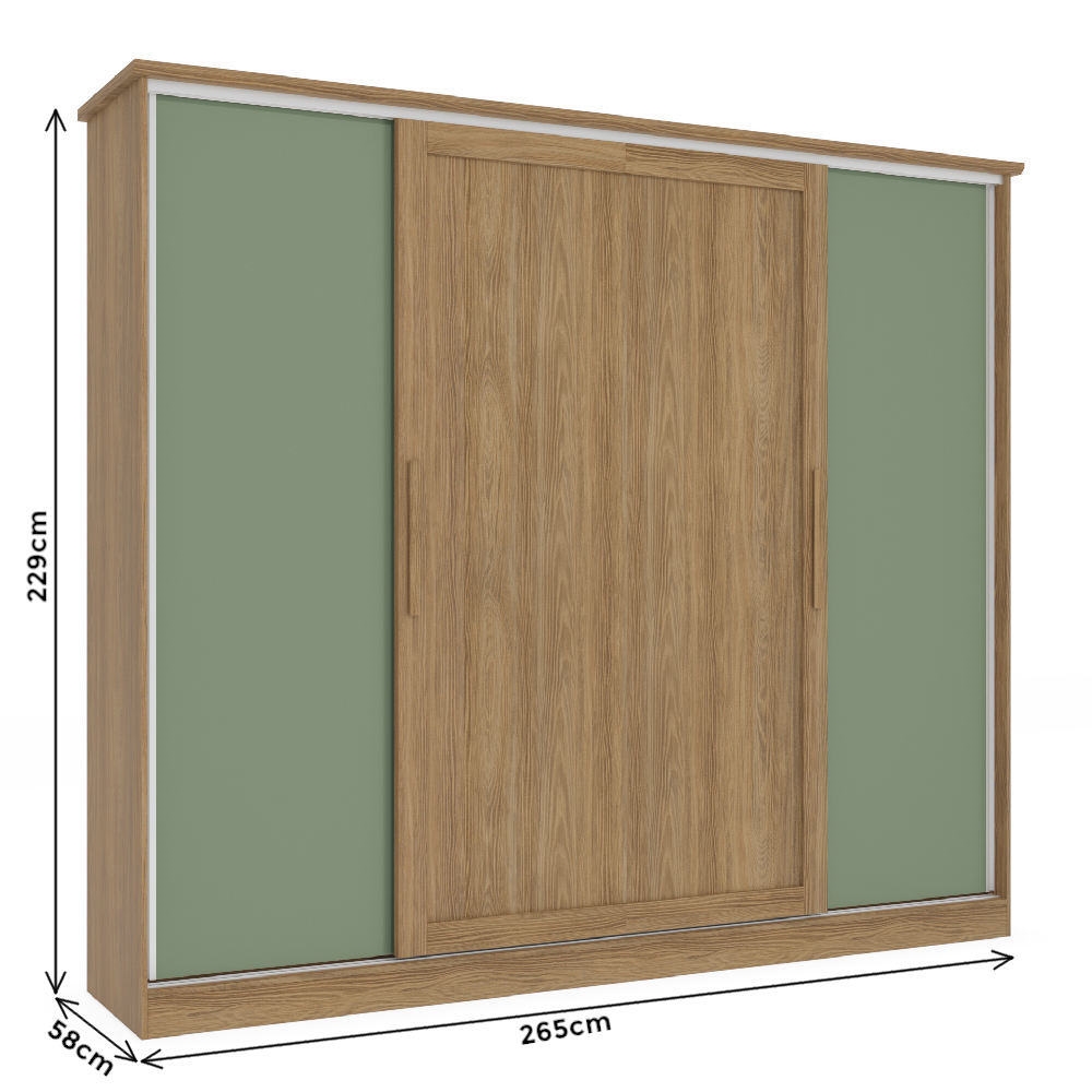 Guarda-Roupa Casal 4 Portas de Correr 4 Gavetas Kappes | Schumann