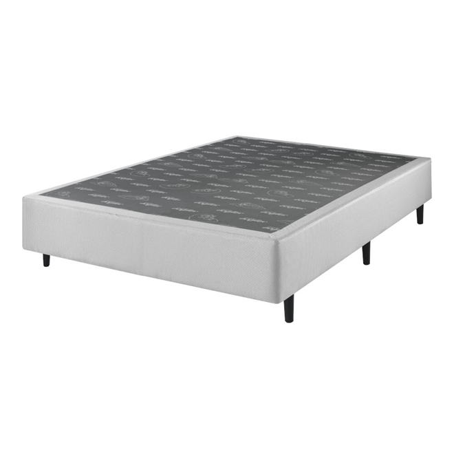 Base para Cama Casal Ecoflex Linho Prata 138x188x25cm- | Schumann