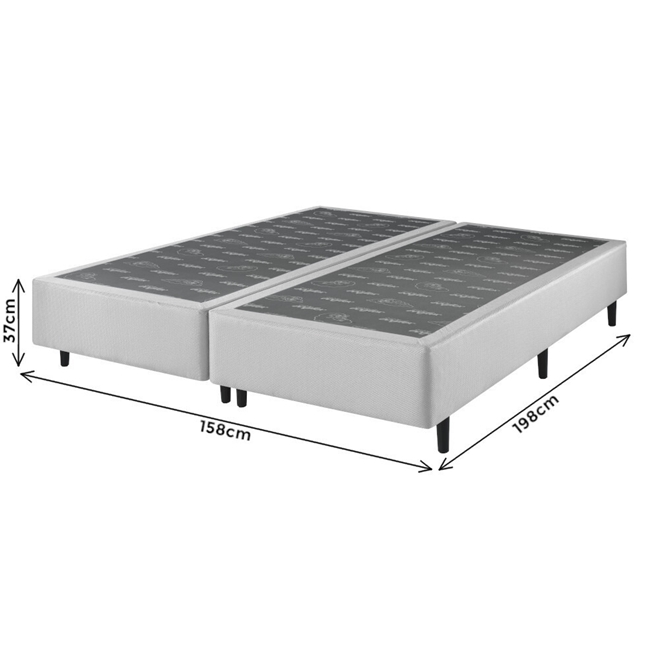 Base para Cama Box Queen Ecoflex Linho 158x198x25cm -C Multisom