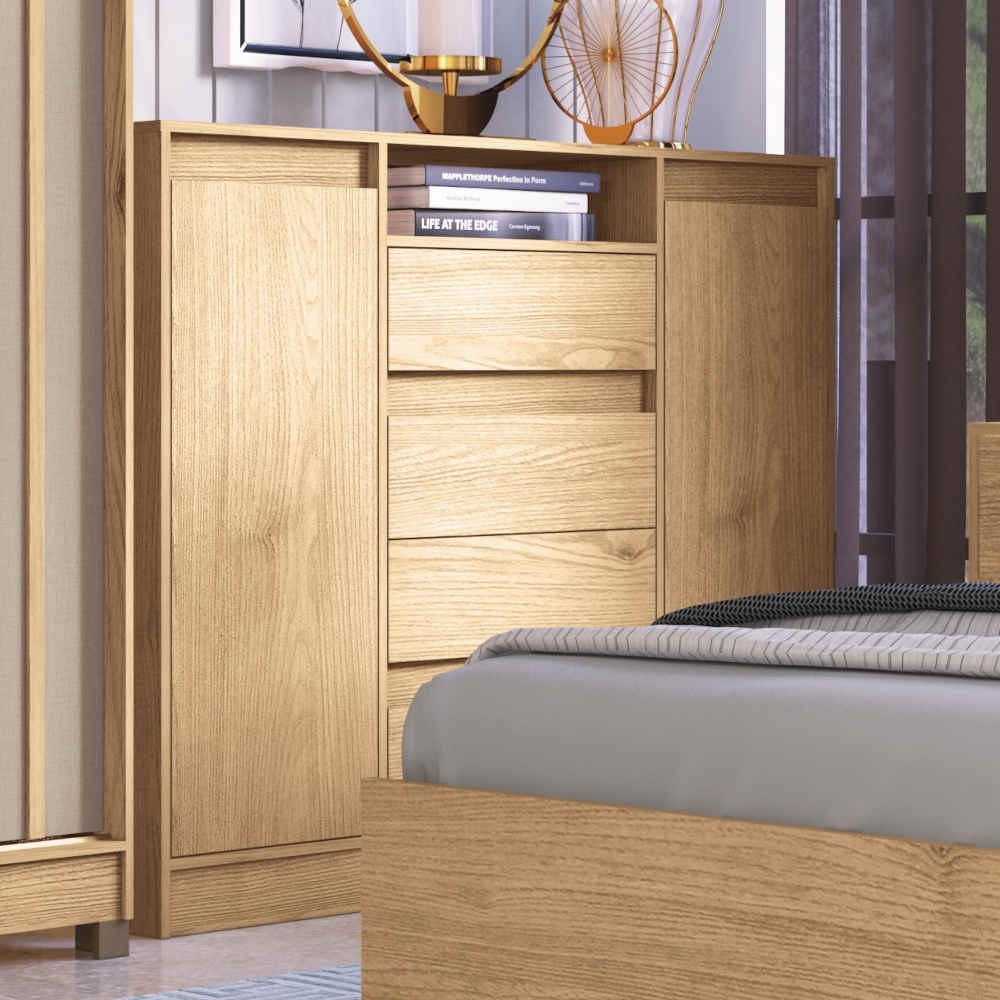 Comoda 4 Gavetas 2 Portas Castro Alba | Schumann